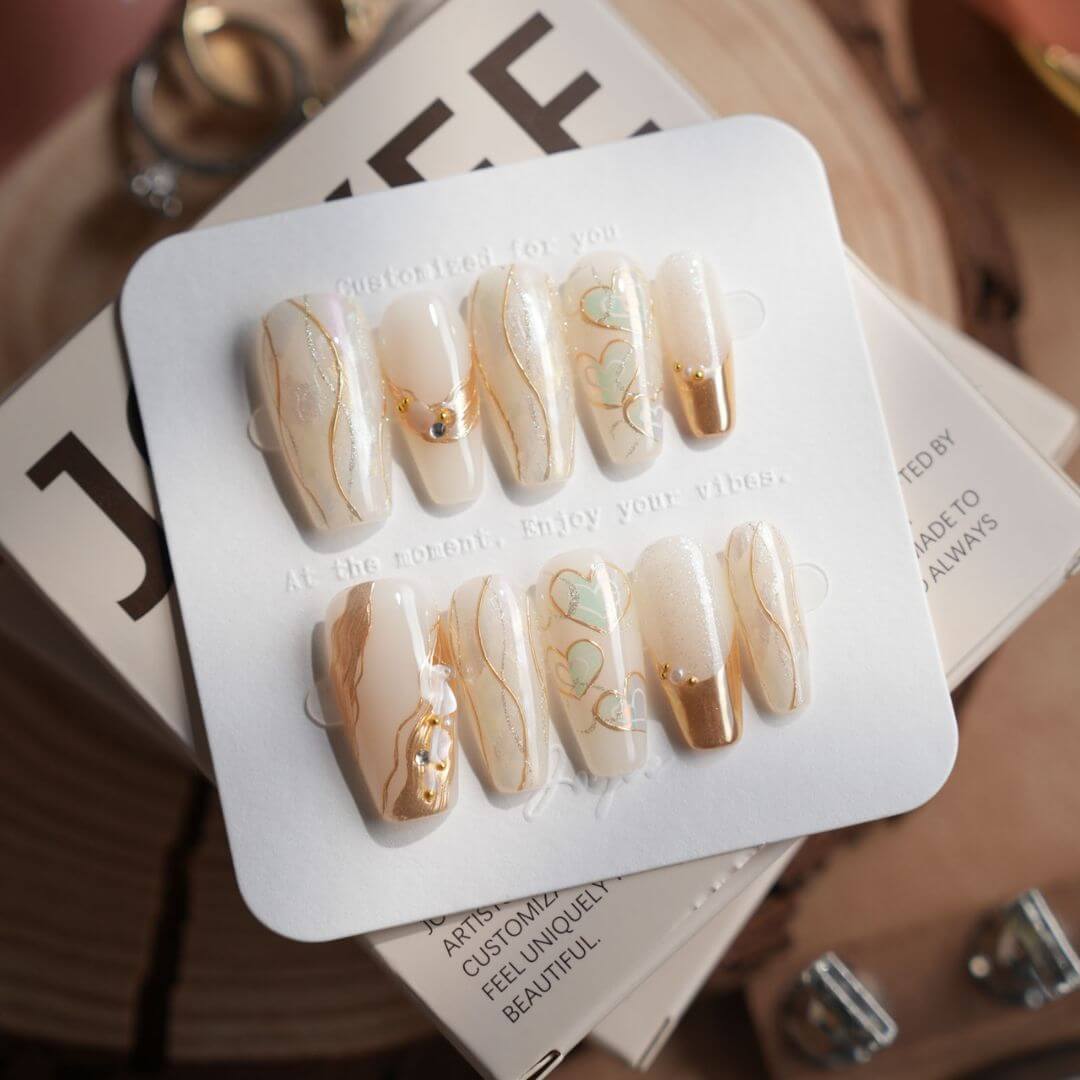 Medium Press-On Nails | Perfect Balance | Joyee Nails
